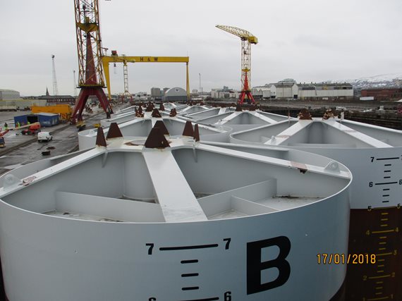 24 Suction Buckets exported to Poland - Harland & Wolff